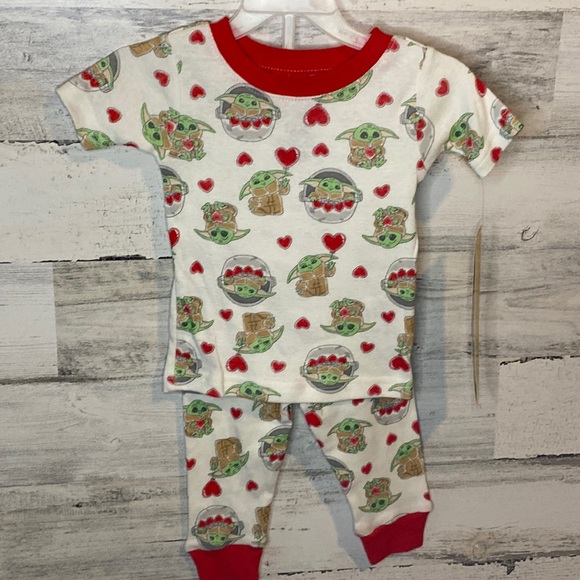 Pajamas | Baby Star Wars Baby Yoda Grogu Valentines Day Pjs Size 12 ...